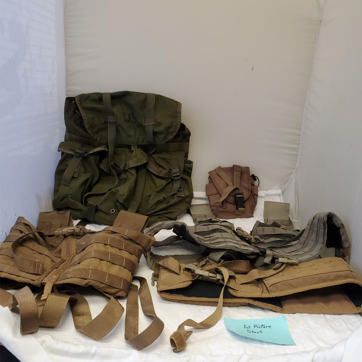 Lot of Field Pack Combat, USMC Tactical Assault Panel, US Military MOL ...