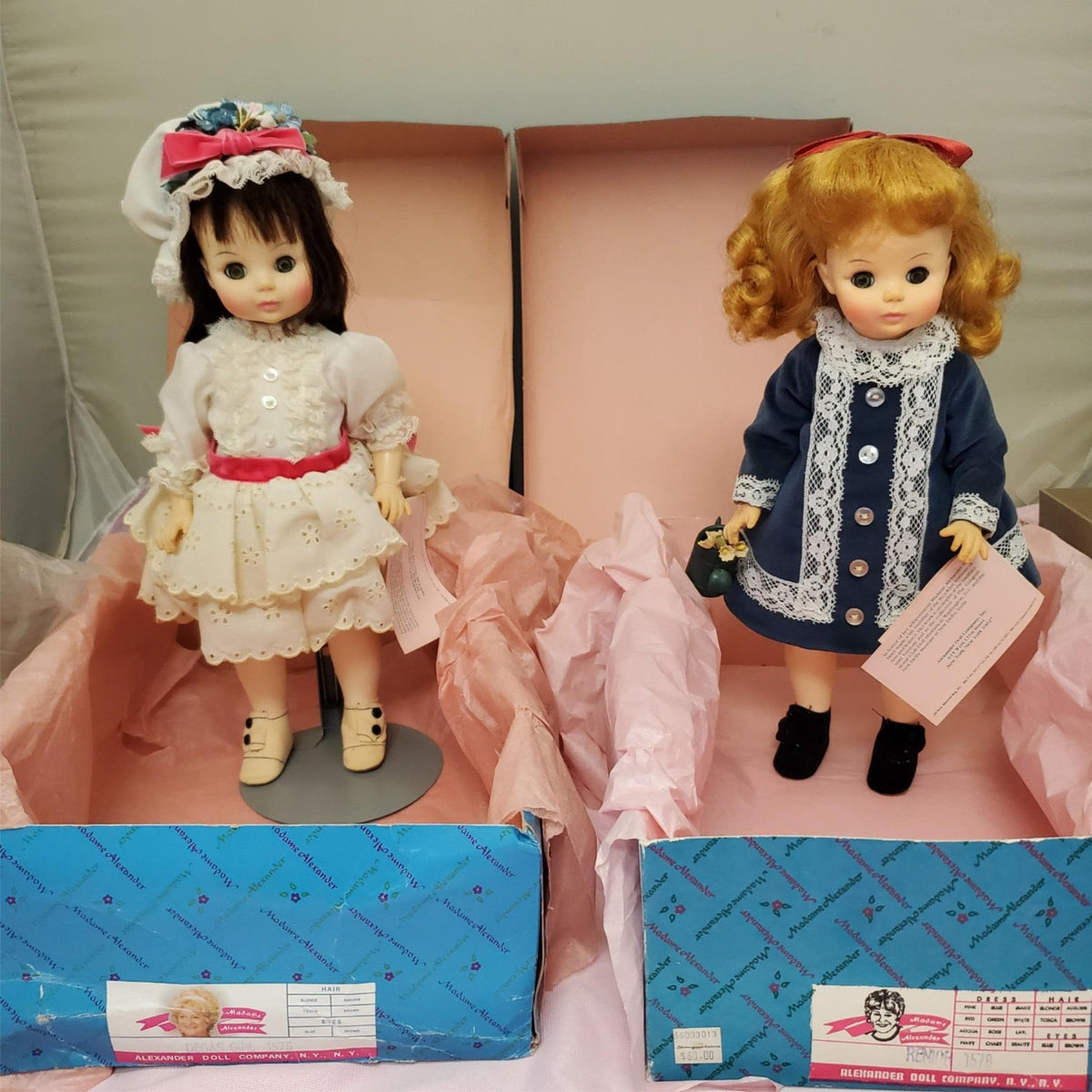 Madame Alexander 1575 Degas Girl 1578 Renoir Dolls Set With Box