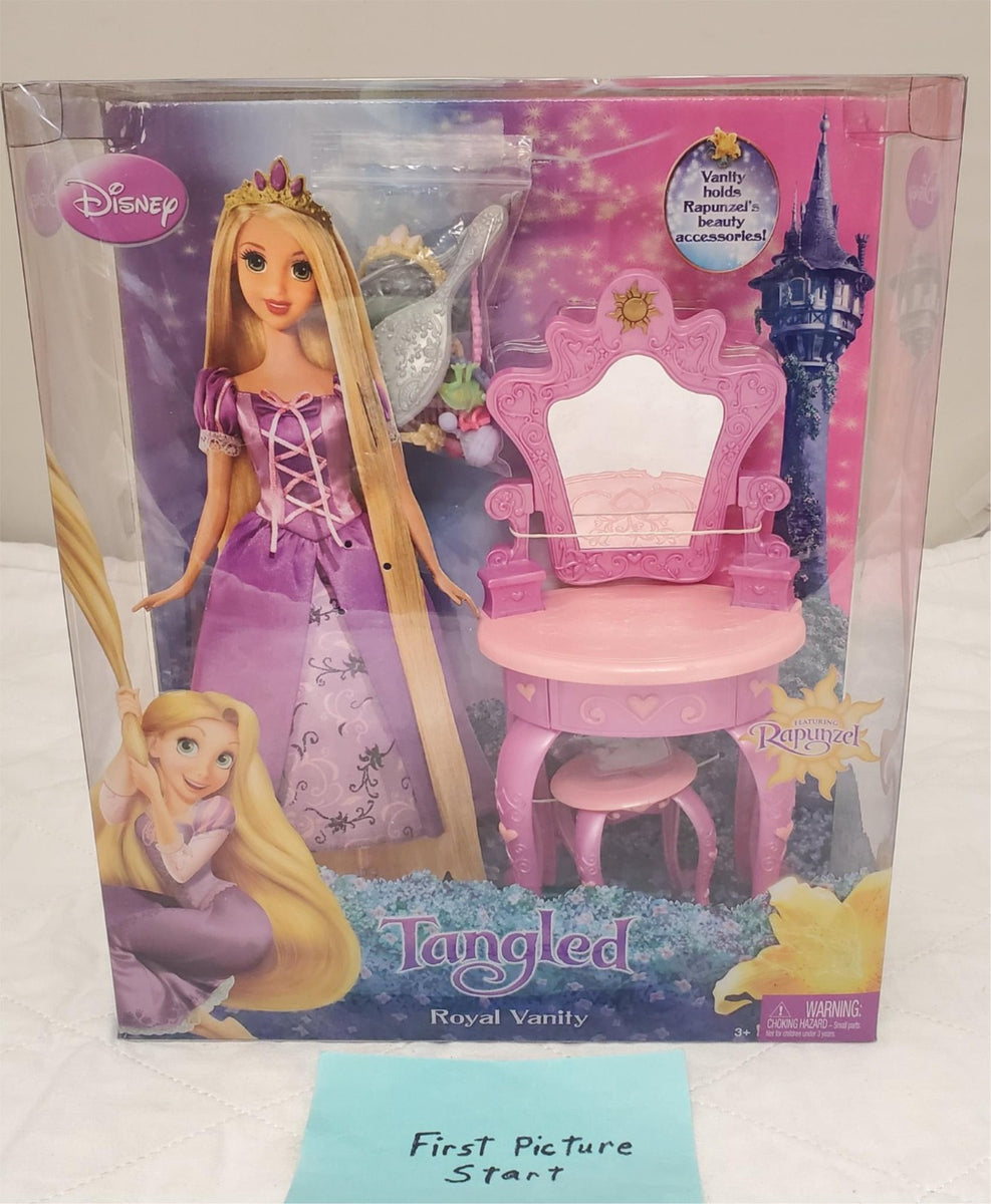 2010 Mattel Disney Princess Rapunzel Tangled Royal Vanity Playset ...
