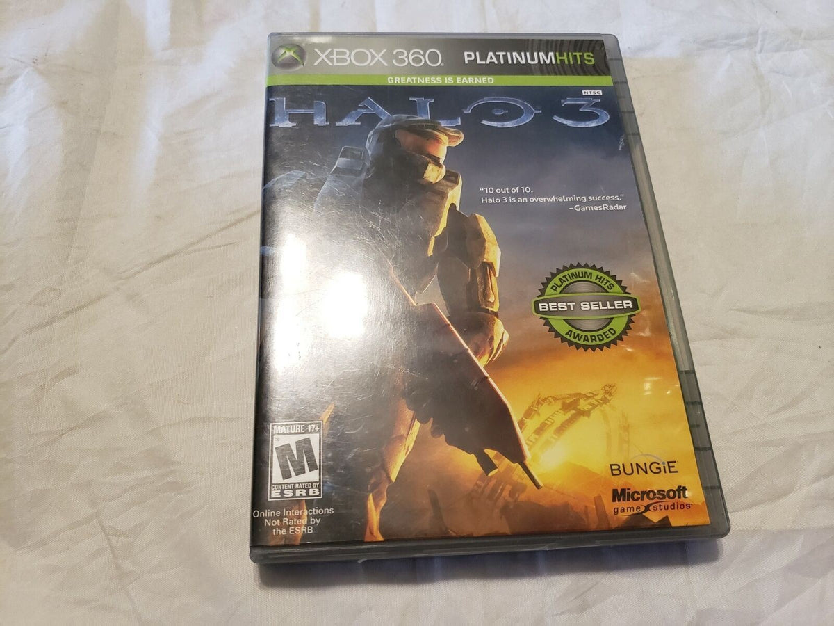 Halo 3: Platinum Hits Edition Bungie Microsoft XBOX 360 Game Disc ...